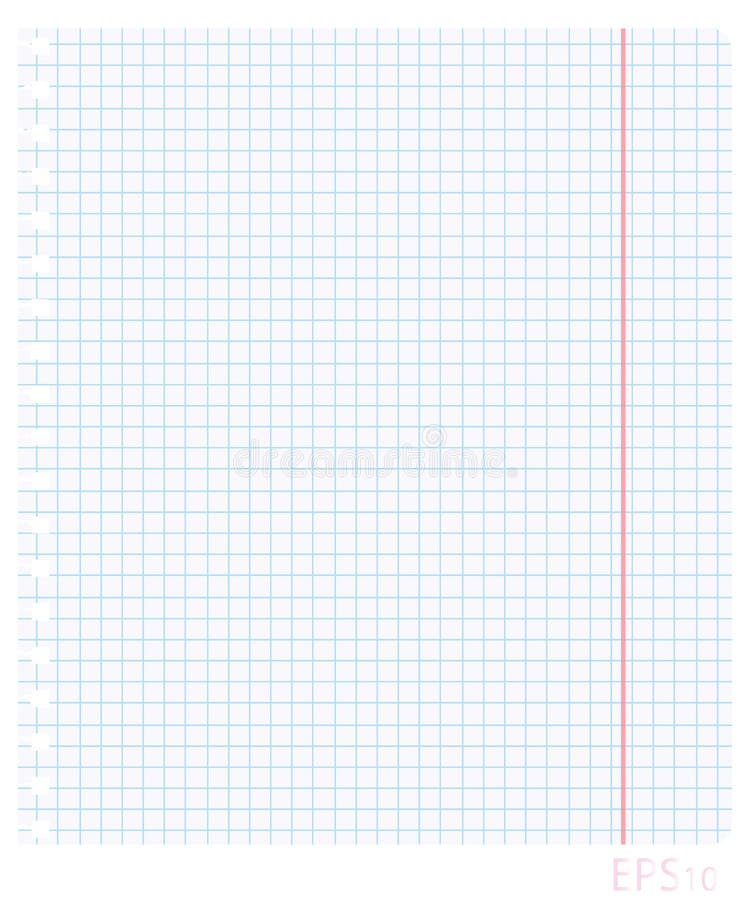 Vector Illustration of a Blank Sheet of Paper in the Box with the ...