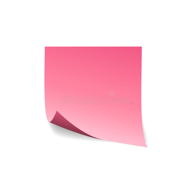 Vector Illustration of Blank Square Red Sticker with Shadow. Stock ...