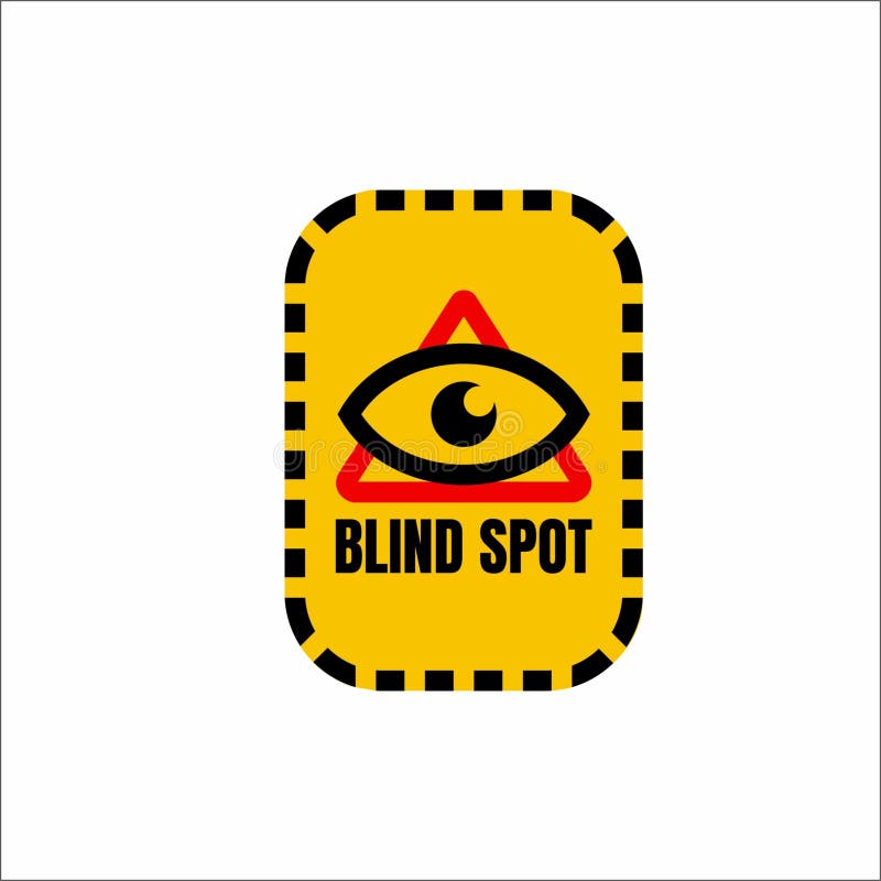 Vector Illustration Blind Spot Logo Design Stock Vector - Illustration ...