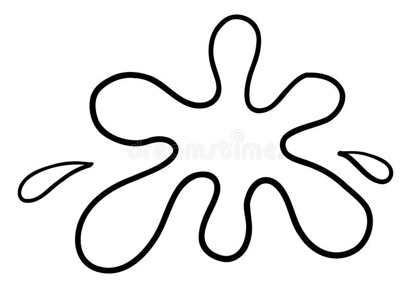 VECTOR ILLUSTRATION of a BLOB ISOLATED on a WHITE BACKGROUND. DOODLE ...