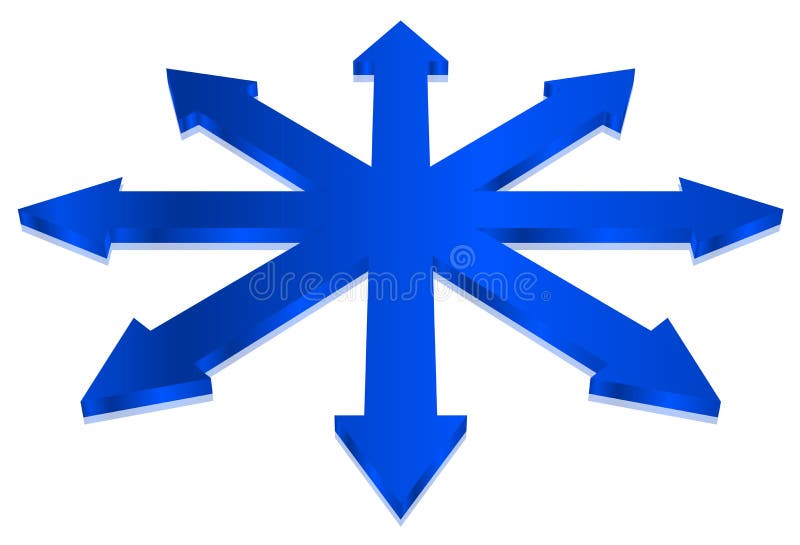 Blue arrows stock vector. Illustration of move, motion - 30042020