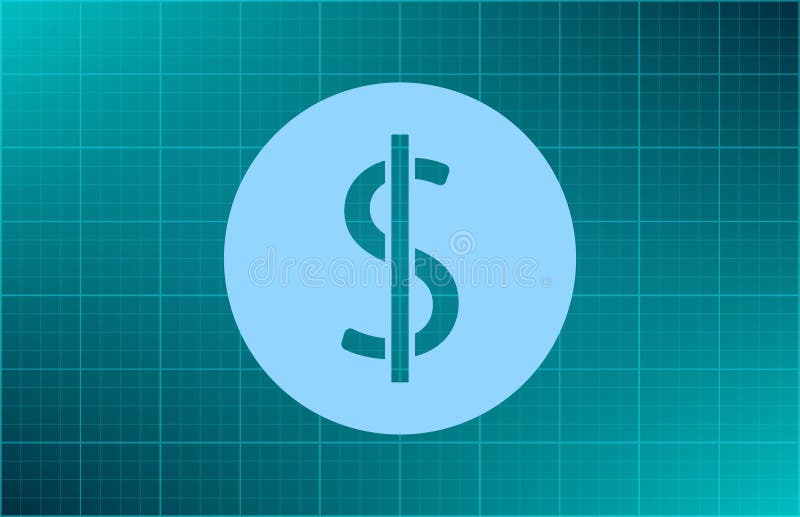 Vector Illustration Blue Background Stock Vector - Illustration of coin ...