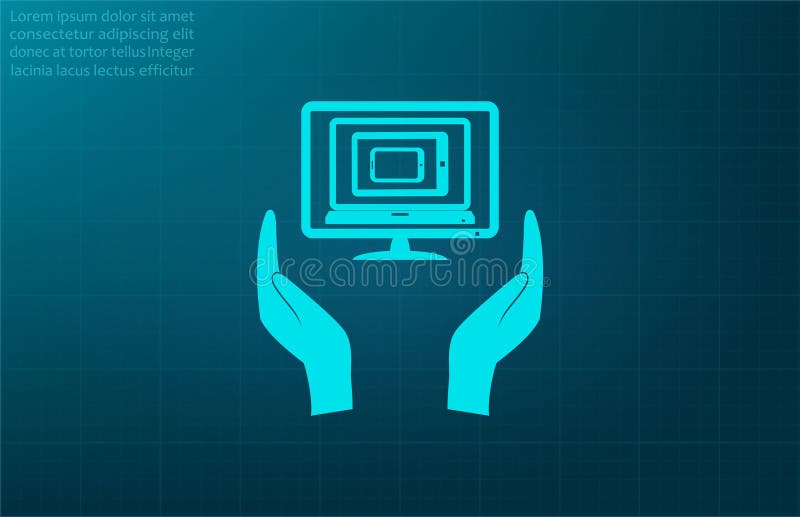 Vector Illustration, Blue Background Stock Vector - Illustration of ...