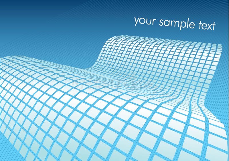 Vector Illustration of Blue Digital Wave Stock Vector - Illustration of ...