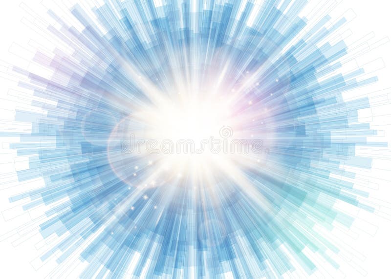 Vector Illustration of Blue Line Rounded Abstract Background Stock ...