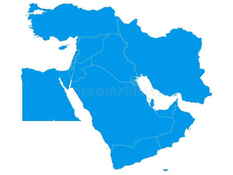 Middle East Map Vector