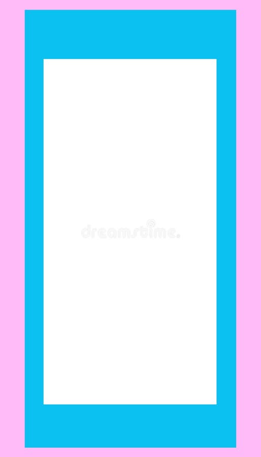 Illustration of a Blue Rectangle-shaped Like a Phone Stock Vector ...