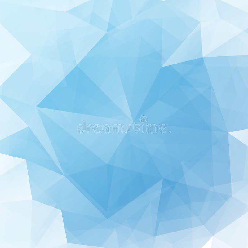 Vector Illustration of Blue Shine Triangle Crystal Light Background ...