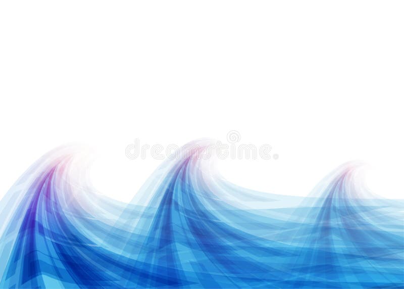 Vector Illustration of Blue Wave Abstract Background Stock Vector ...