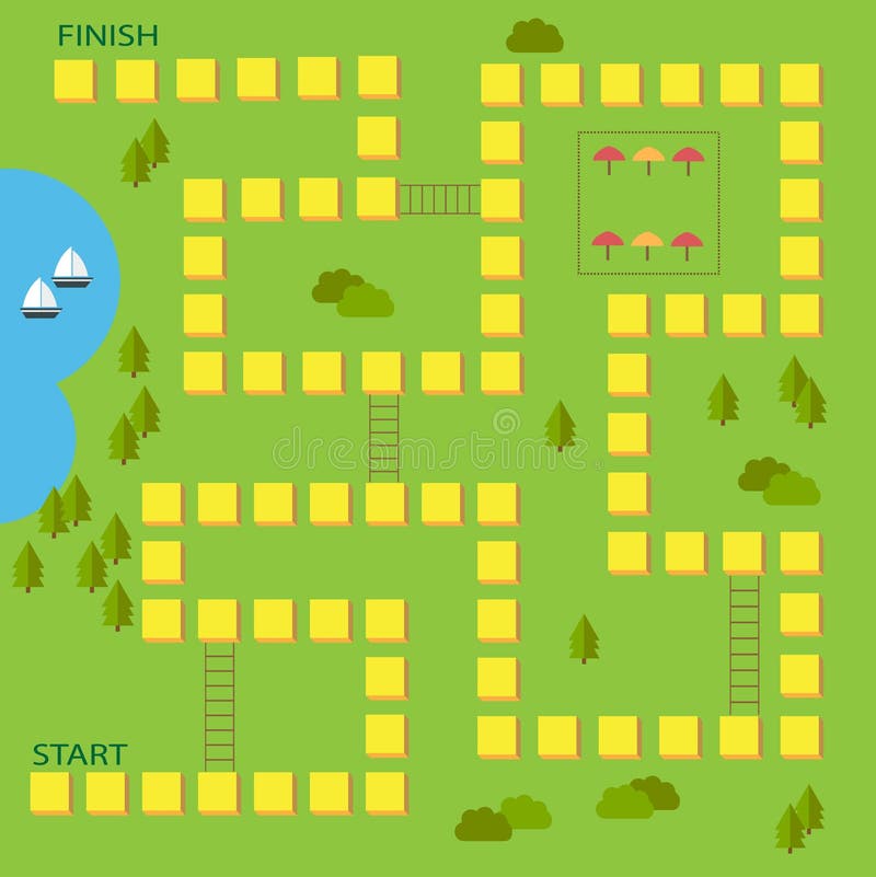 Board Game Themed Seamless Pattern. Colorful Cartoon Game Pieces ...