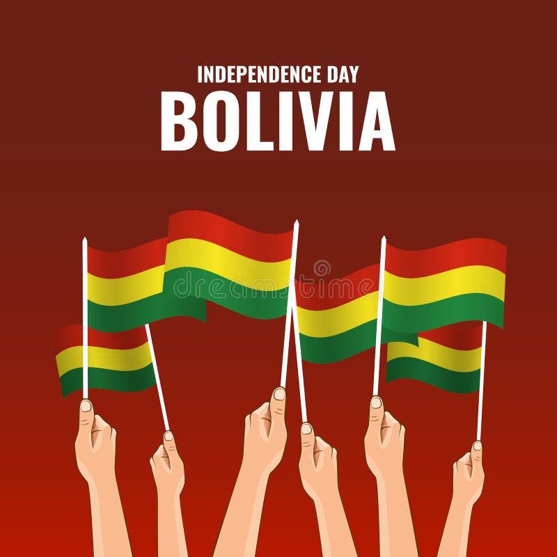 Bolivia Independence Day stock illustration. Illustration of color ...