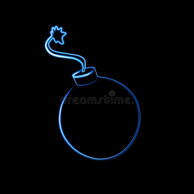 Vector Illustration of Bomb . Stock Vector - Illustration of attack ...