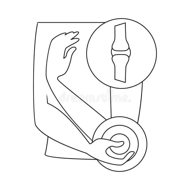 Vector Design of Bone and Inflammation Icon. Collection of Bone and ...