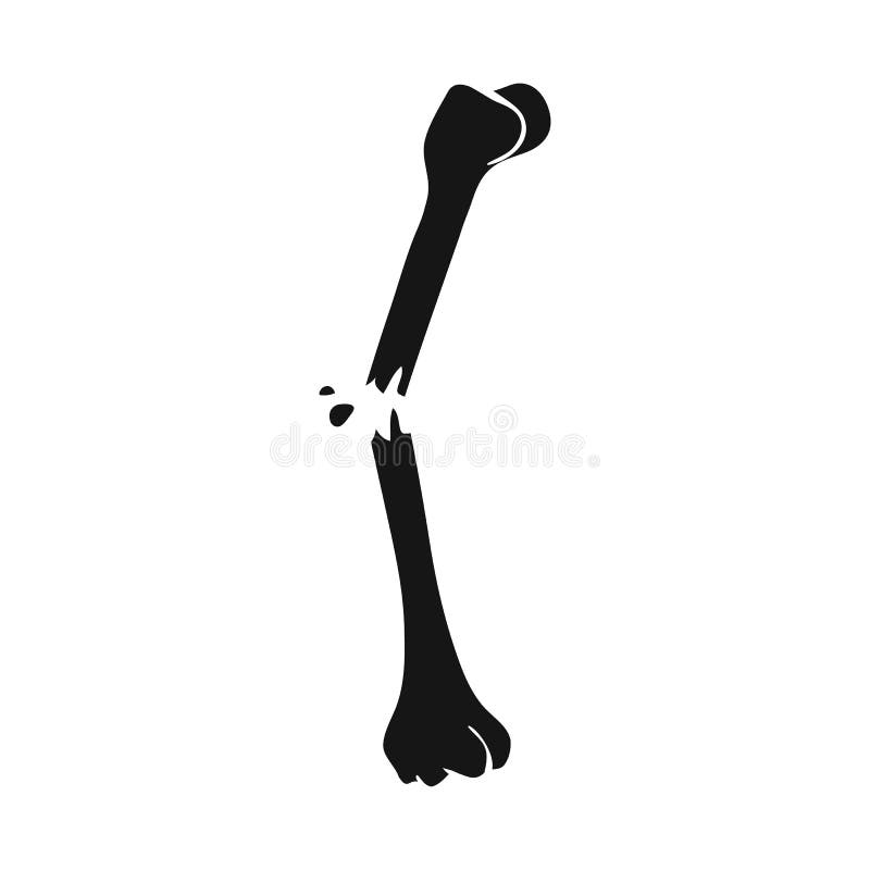 Vector Illustration of Bone and Skeleton Sign. Collection of Bone and ...