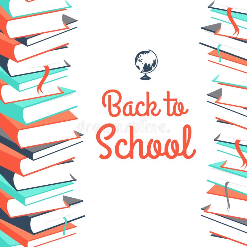 Vector Illustration Book Frame. Stock Illustration - Illustration of ...