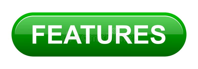 Features button stock vector. Illustration of company - 119570462