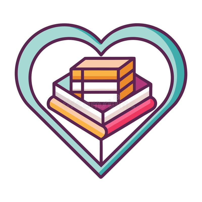 Heart Books Stack, Education, Knowledge, Reading, School, and Library ...