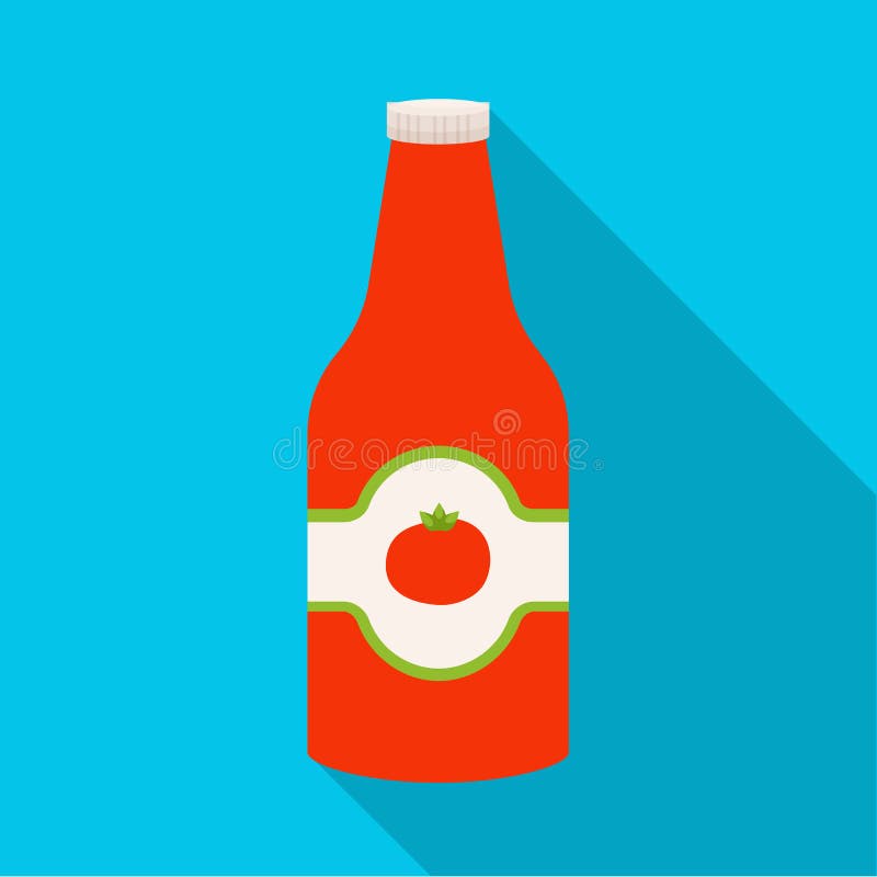 Vector Design of Bottle and Ketchup Logo. Collection of Bottle and ...