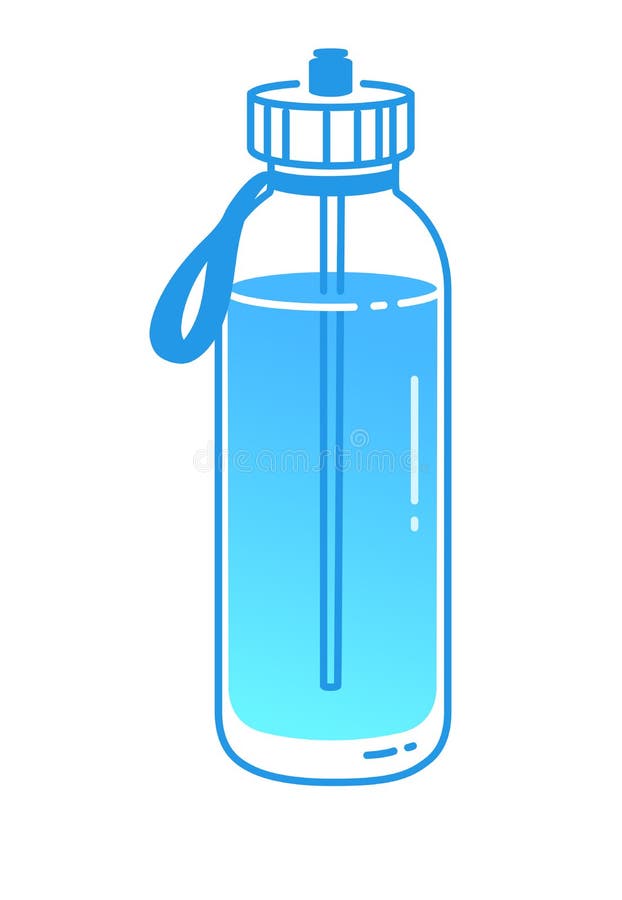 Reusable Water Bottle Outline Stock Illustrations – 370 Reusable Water ...