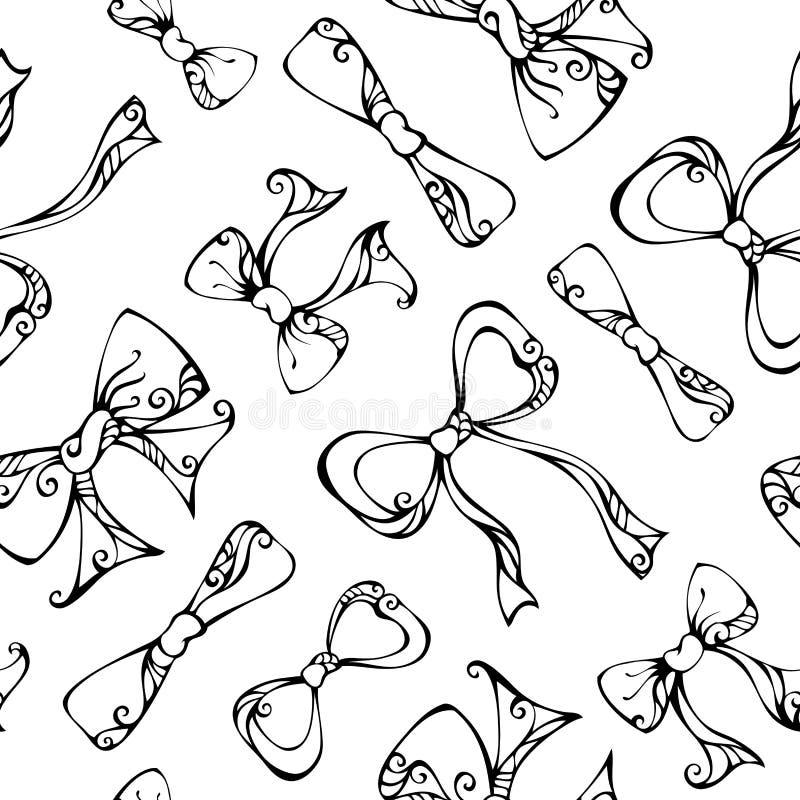 Vector Illustration of Bow Texture. Stock Vector - Illustration of ...