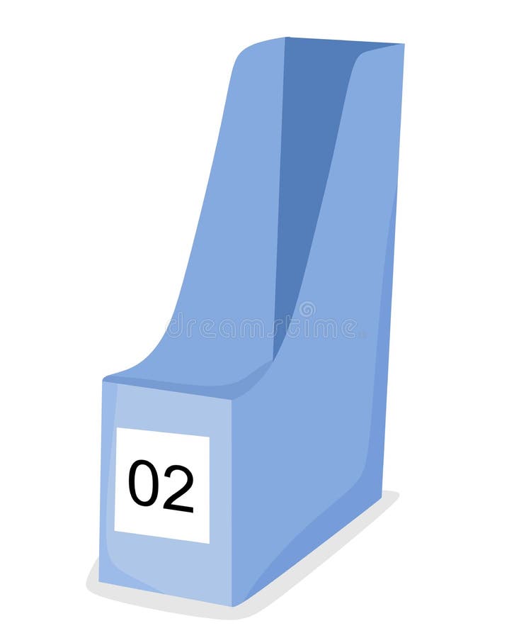 Vector Illustration of a Box File for Storing Important Documents Stock ...