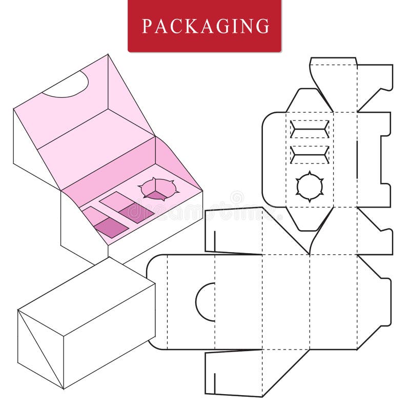 Vector Illustration of Box.Package Template Stock Vector - Illustration ...