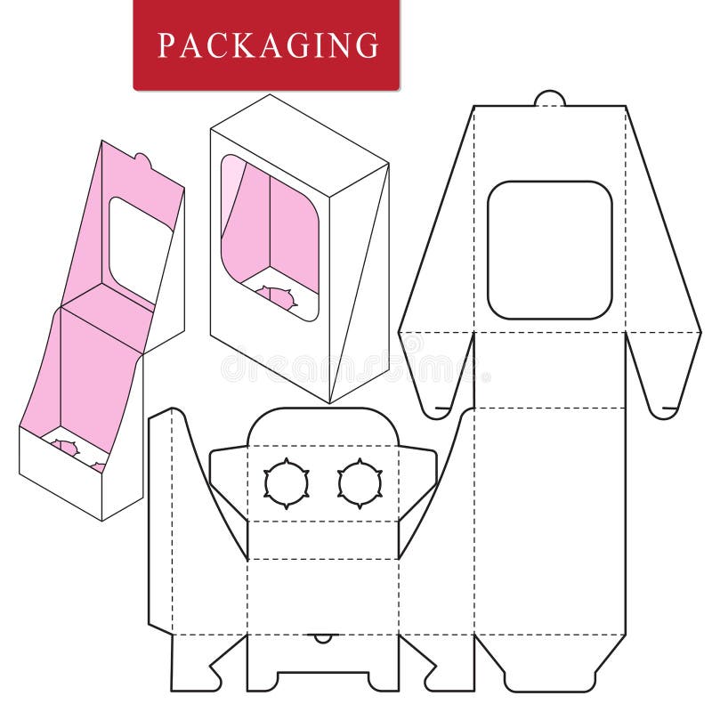 Vector Illustration of Box.Package Template Stock Vector - Illustration ...