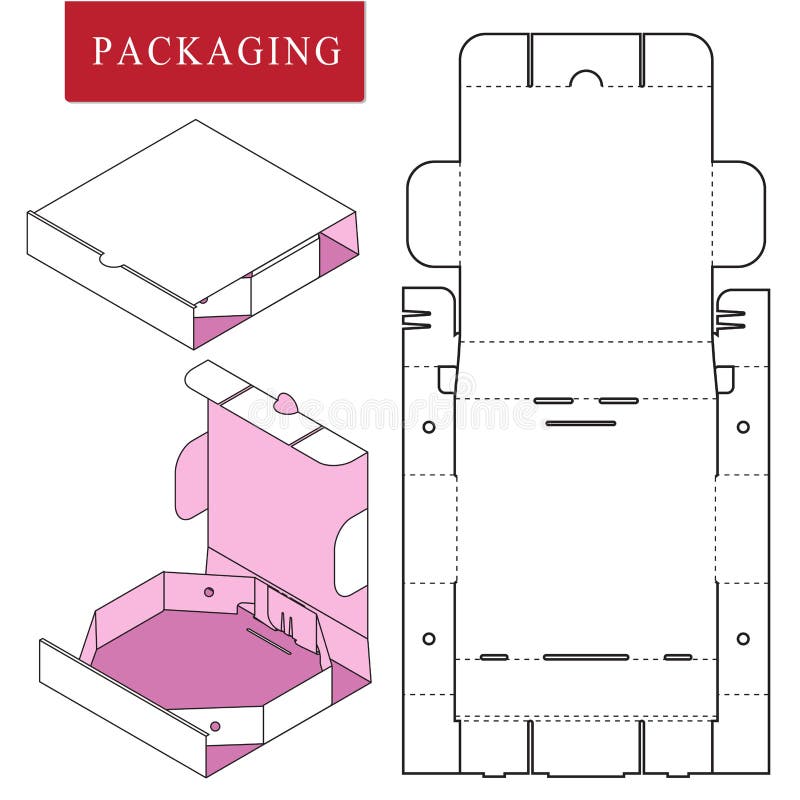 Vector Illustration of Box.Package Template Stock Vector - Illustration ...