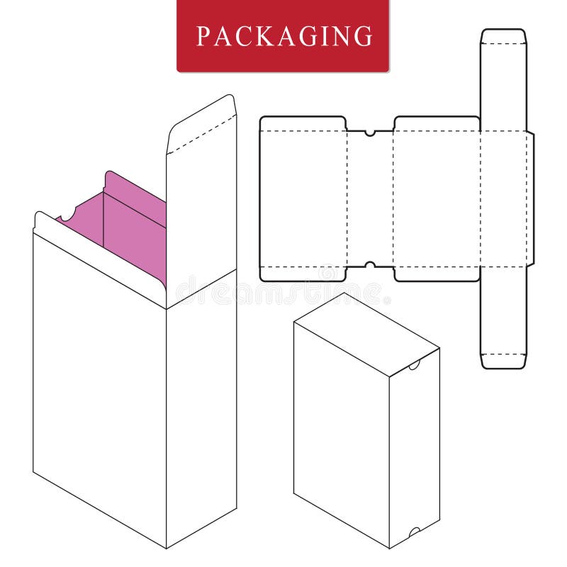 Vector Illustration of Box.Package Template. Stock Vector ...