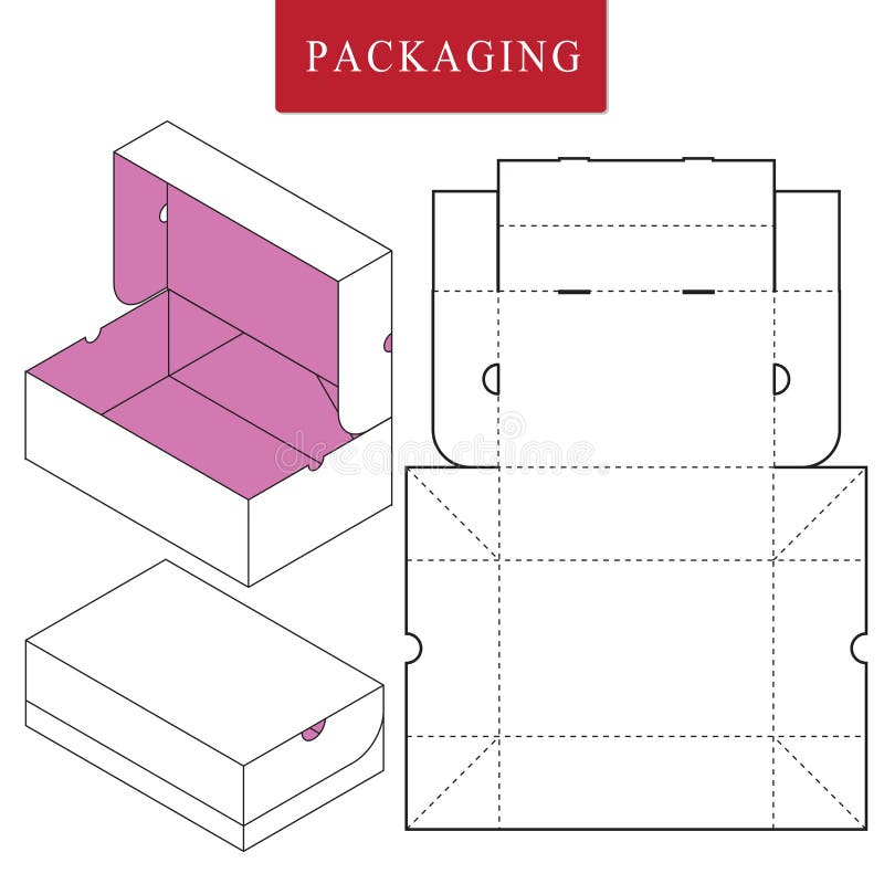 Vector Illustration of Box.Package Template Stock Vector - Illustration ...