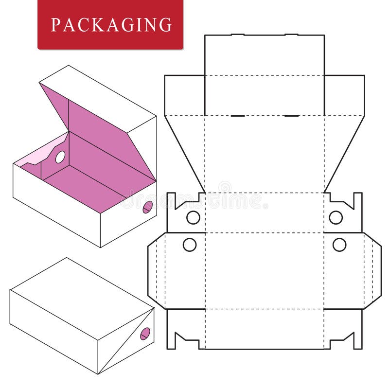 Vector Illustration of Box.Package Template Stock Vector - Illustration ...