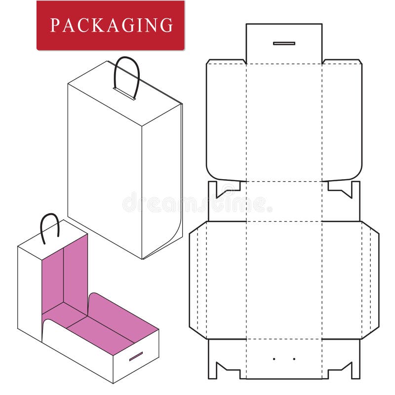 Vector Illustration of Box.Package Template Stock Vector - Illustration ...