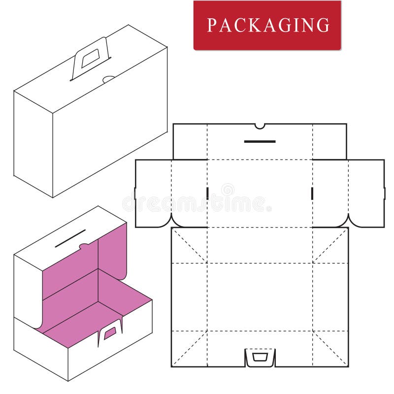Vector Illustration of Box.Package Template. Stock Vector ...