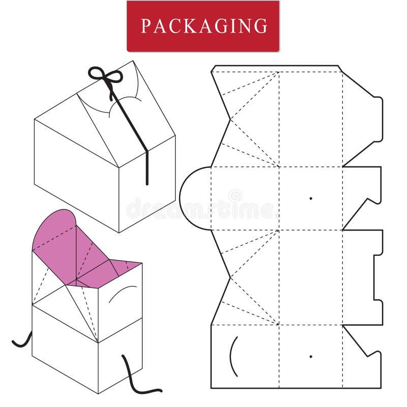 Square Tube Box Die Cut Stock Illustrations – 50 Square Tube Box Die ...