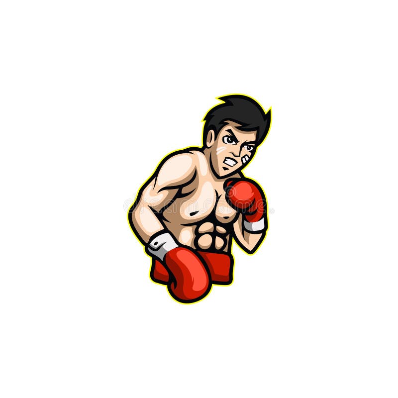 Vector Illustration of Boxer Mascot Logo Stock Illustration ...