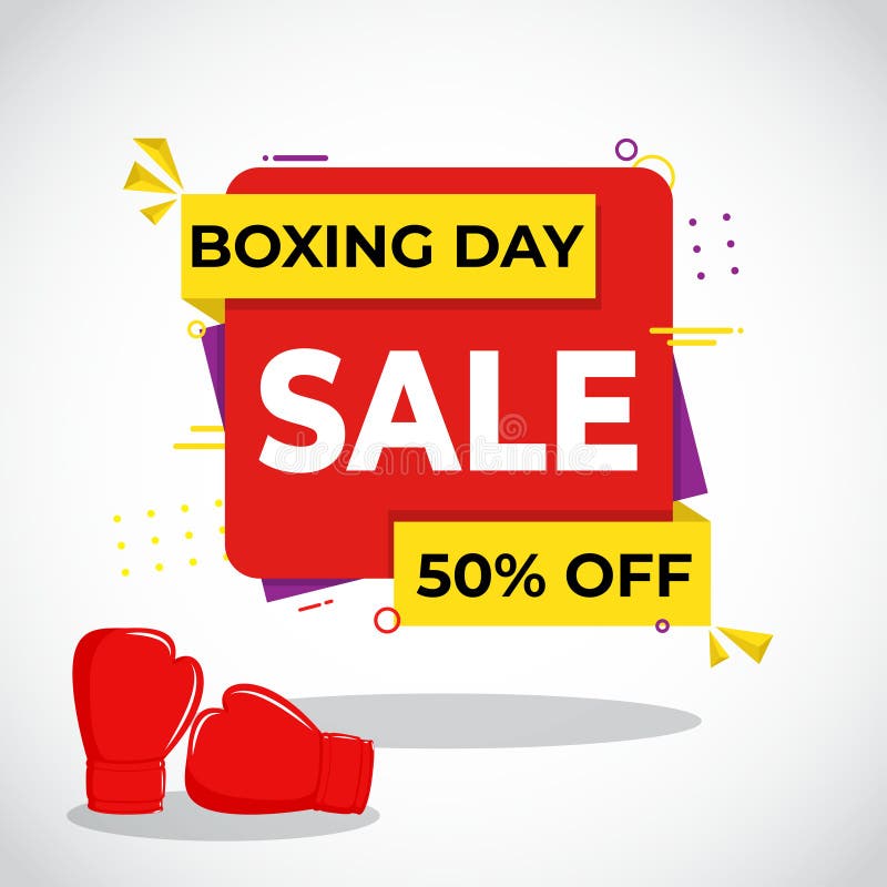 Vector Illustration for Boxing Day Offer Sale Banner Stock Vector ...
