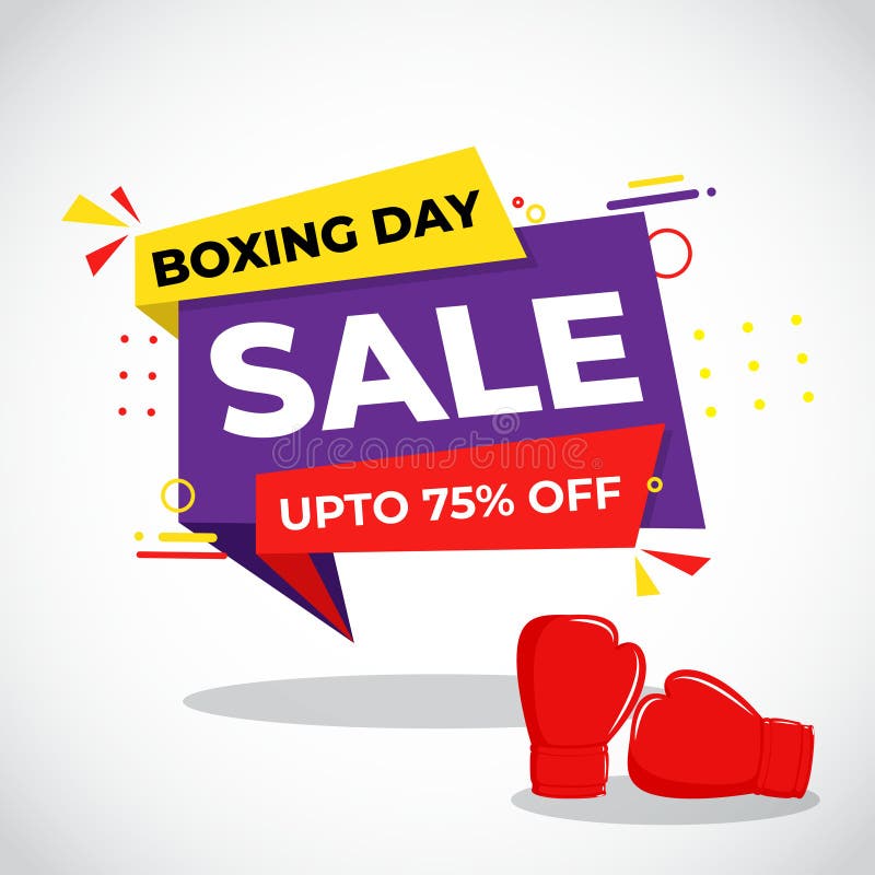 Vector Illustration for Boxing Day Offer Sale Banner Stock Vector ...