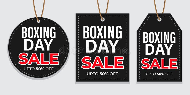 Vector Illustration for Boxing Day Offer Sale Banner Stock Vector ...