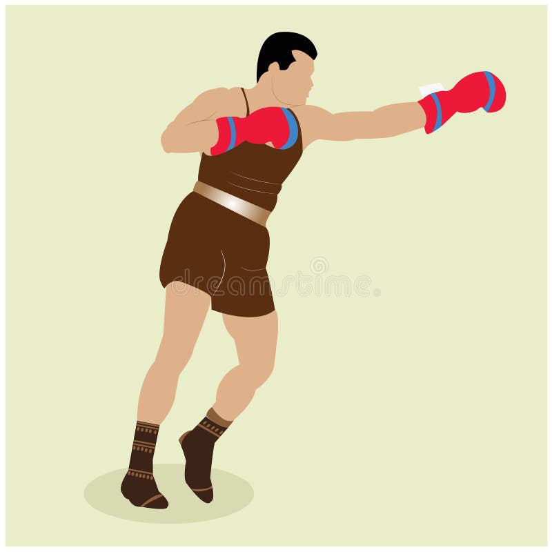 Boxing Man Vector Image stock vector. Illustration of wearing - 333760767