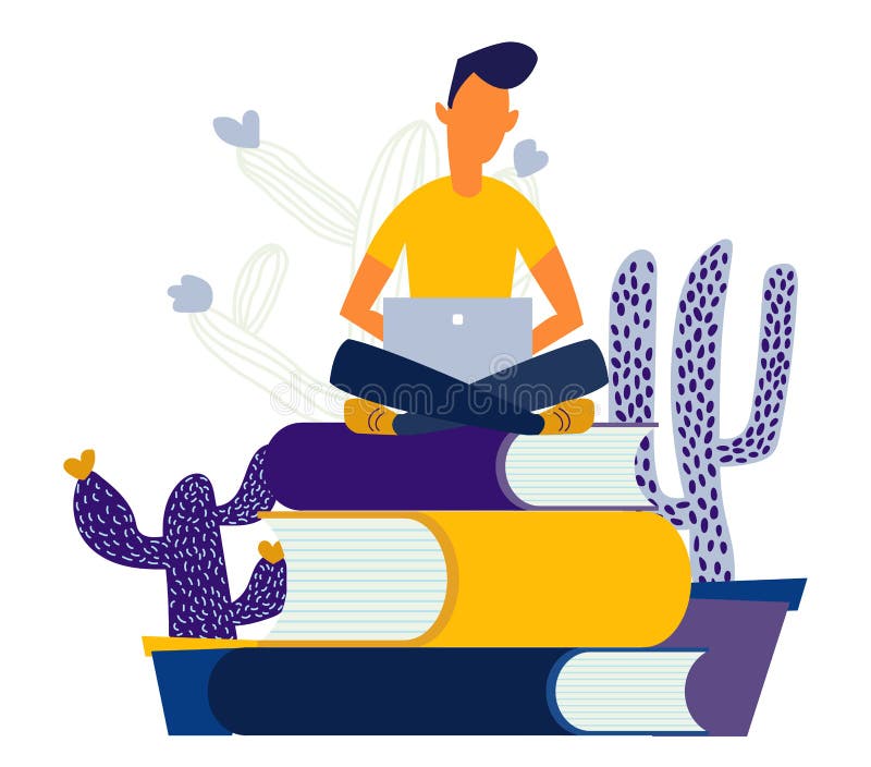 Training Young People To Gain Knowledge Stock Vector - Illustration of ...