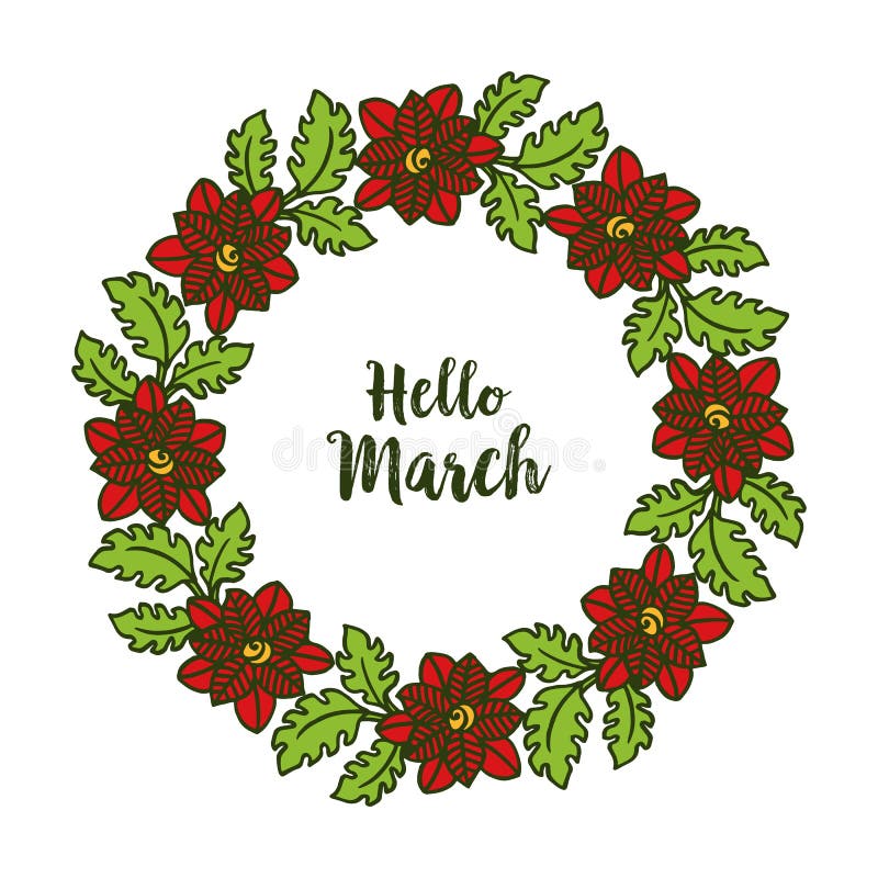 Design of Hello Gorgeous Card, with Unique Leaf and Floral Frame ...