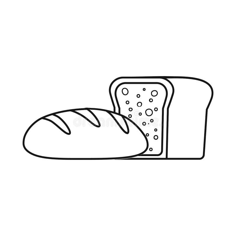 Vector Design of Bread and Loaf Logo. Set of Bread and Bun Vector Icon ...