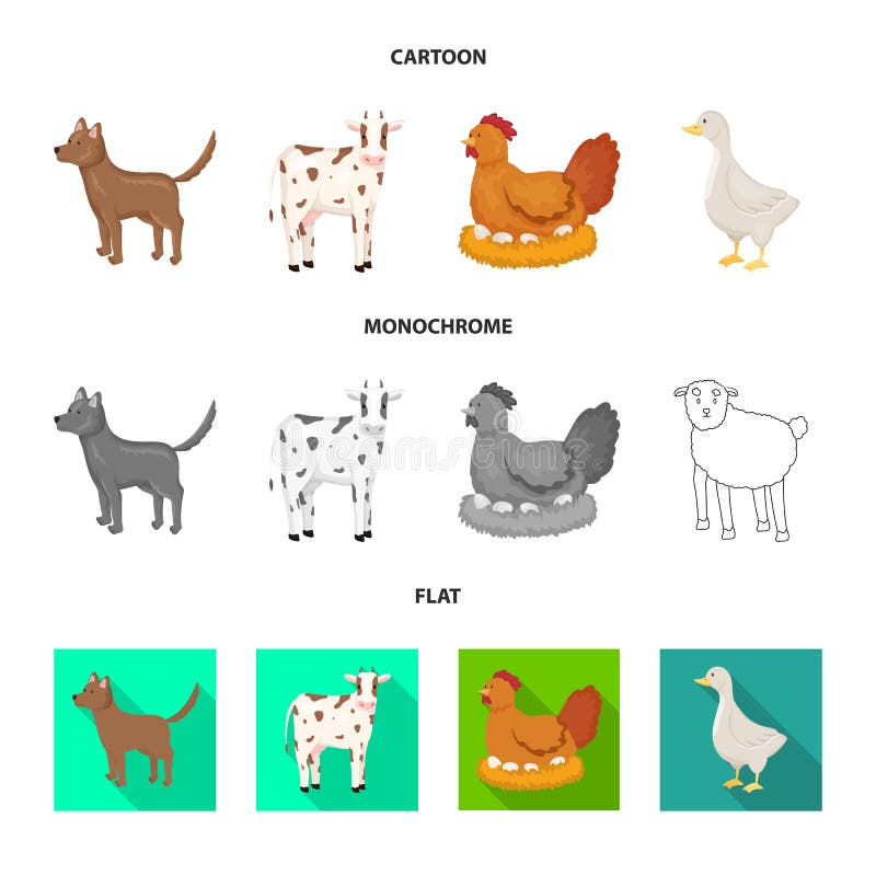 Vector Illustration of Breeding and Kitchen Icon. Set of Breeding and ...