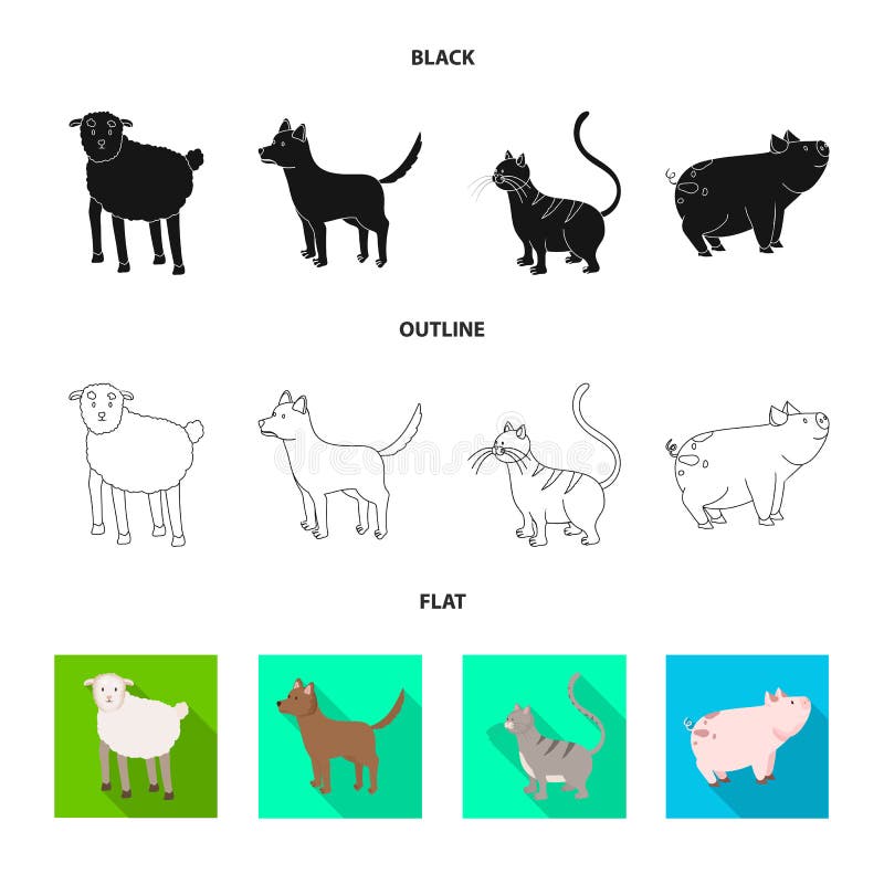 Vector Design of Breeding and Kitchen Symbol. Set of Breeding and ...