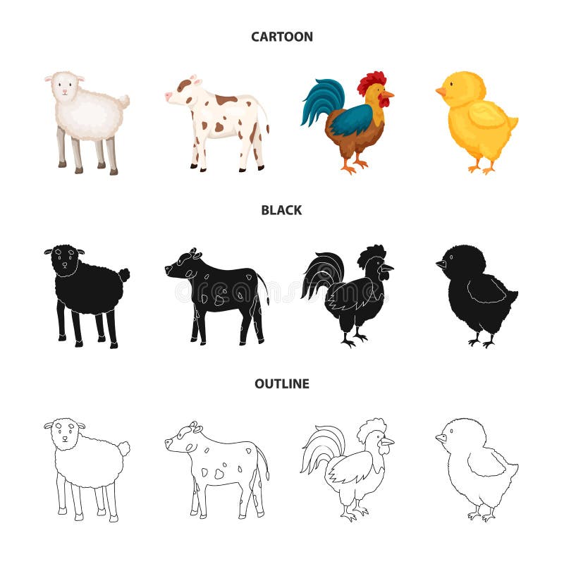 Vector Design of Breeding and Kitchen Symbol. Set of Breeding and ...
