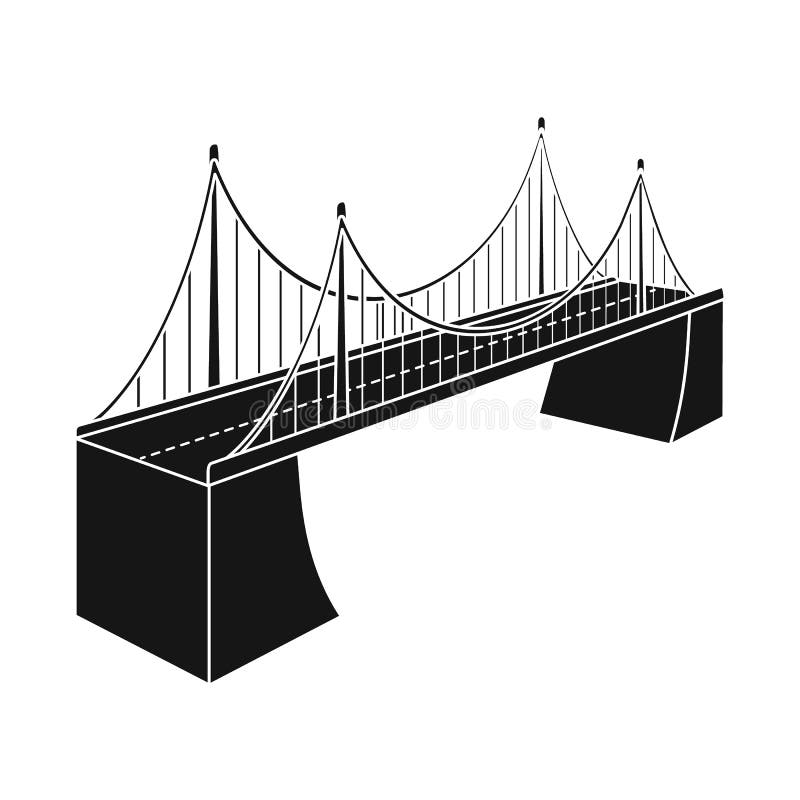Vector Design of Bridge and Rock Logo. Collection of Bridge and Brick ...