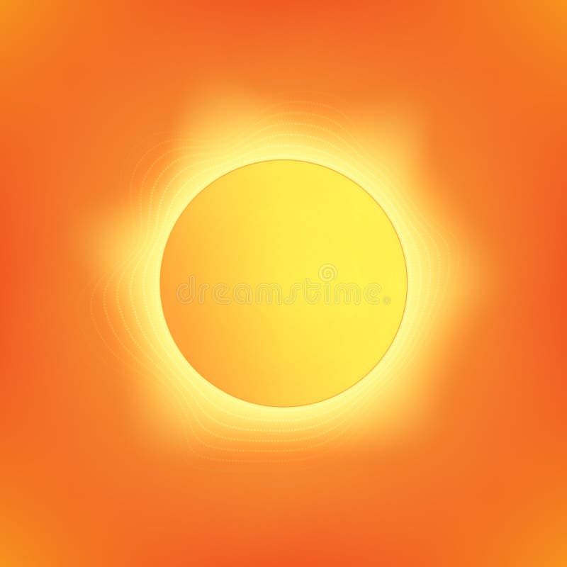 Vector Illustration of a Brightly Lit Ring Around the Circle Stock ...