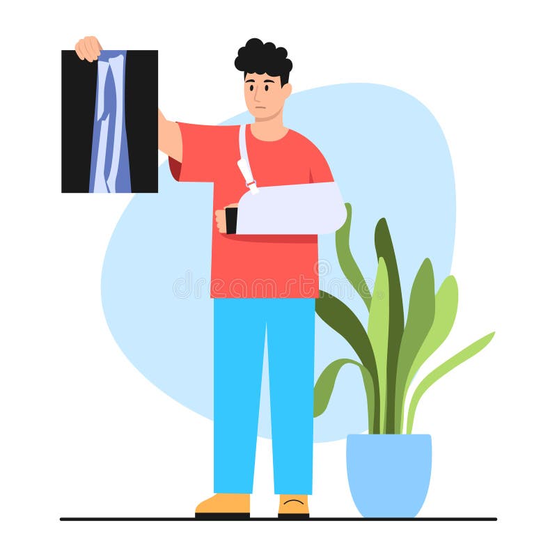 Cartoon Guy Arm Fracture Stock Illustrations – 64 Cartoon Guy Arm ...