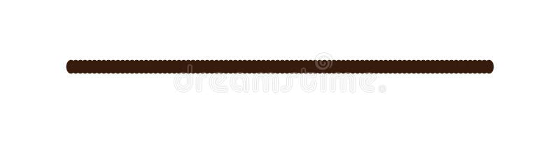 Vector Illustration of Brown Rope Stock Vector - Illustration of thread ...