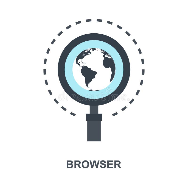 Browser icon concept stock vector. Illustration of internet - 131333936